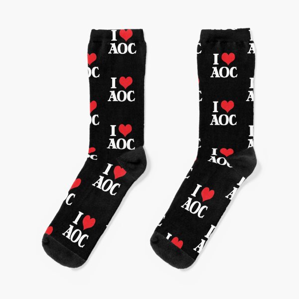 "AOC - AOC - Alexandria Ocasio-Cortez" Socken von ouchmypancreas ...