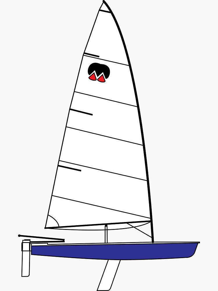 "Megabyte Sailboat - Blue" Sticker for Sale by CHBB | Redbubble