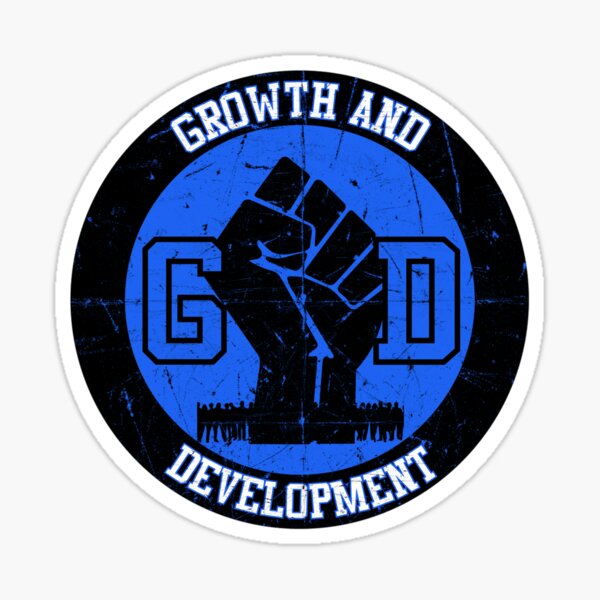 "GD Growth and Development " Sticker for Sale by DIRTYDUNNZ | Redbubble
