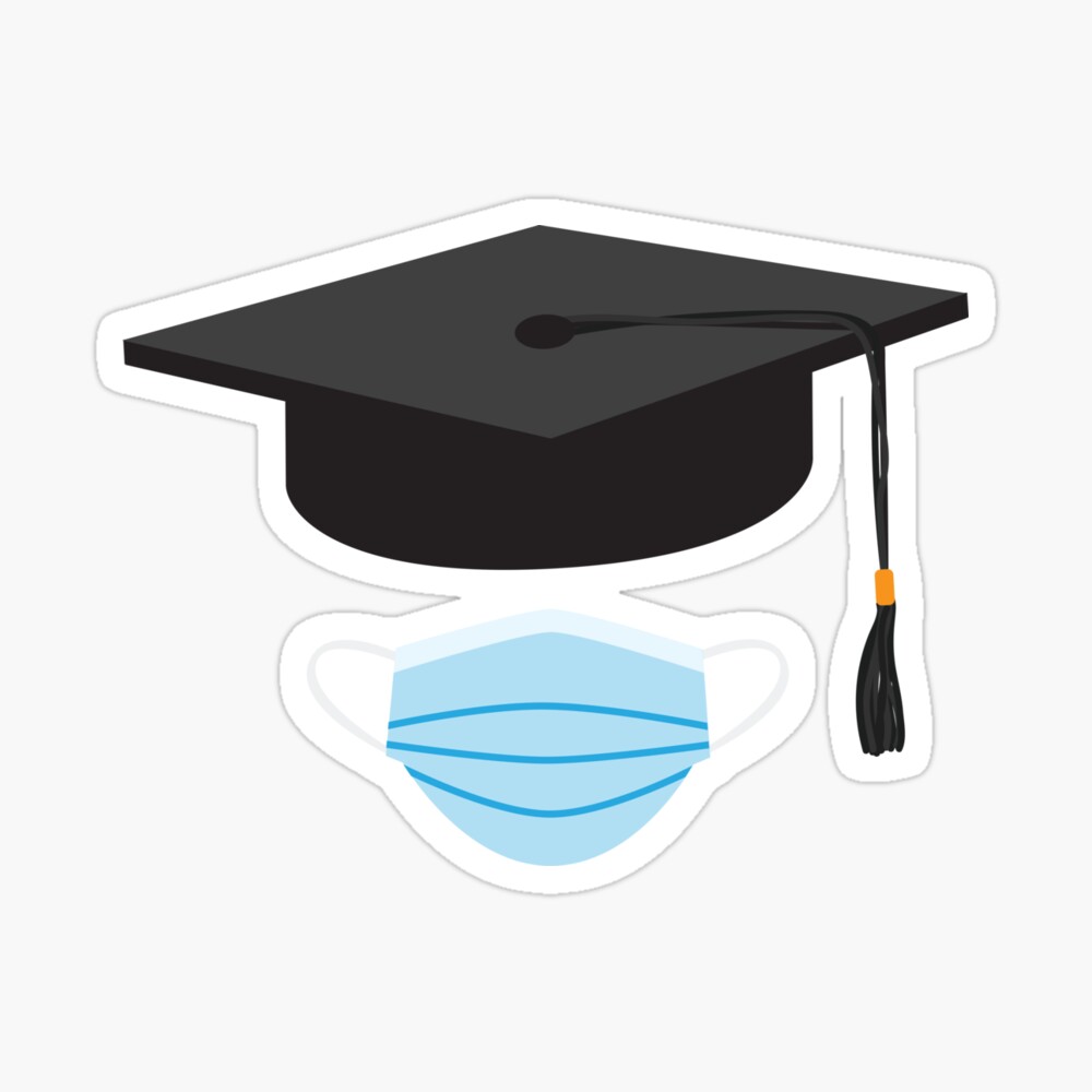 Paper & Party Supplies Class of 2021 Graduation Cap & mask decal ...