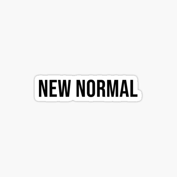 "The New Normal" Sticker by -bzh- | Redbubble