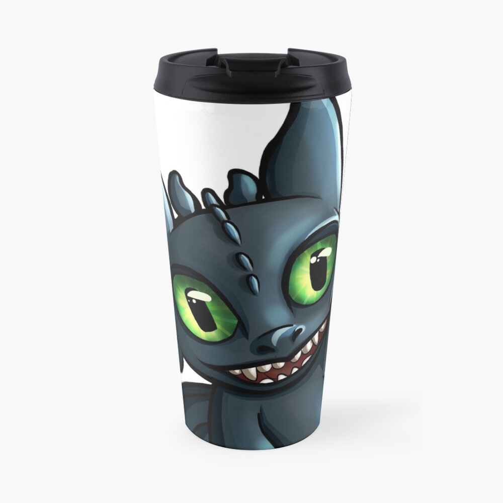 "Toothless Dragon " Travel Coffee Mug for Sale by julielohen | Redbubble
