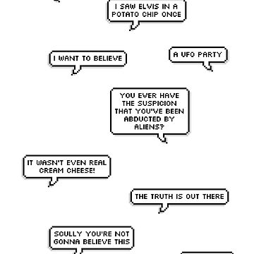 "The X-Files Quotes Set 2" Sticker for Sale by honeysticks | Redbubble