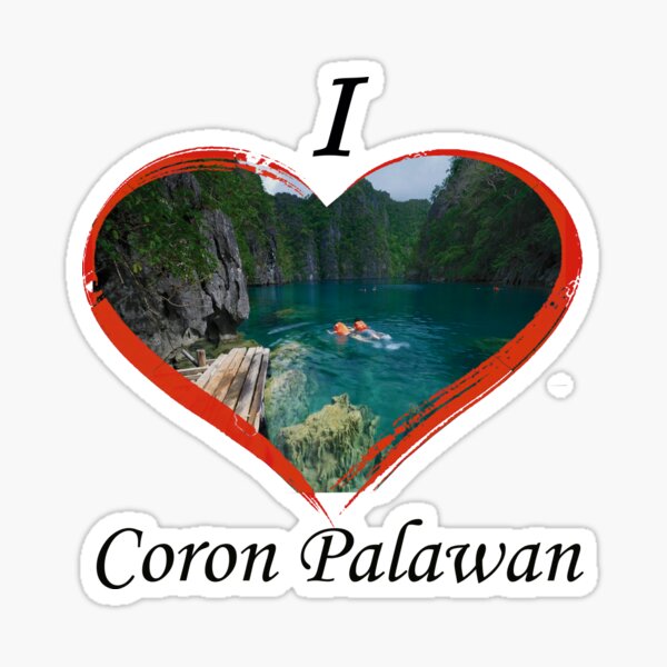 "I Love Palawan Philippines" Sticker for Sale by seeshellart | Redbubble
