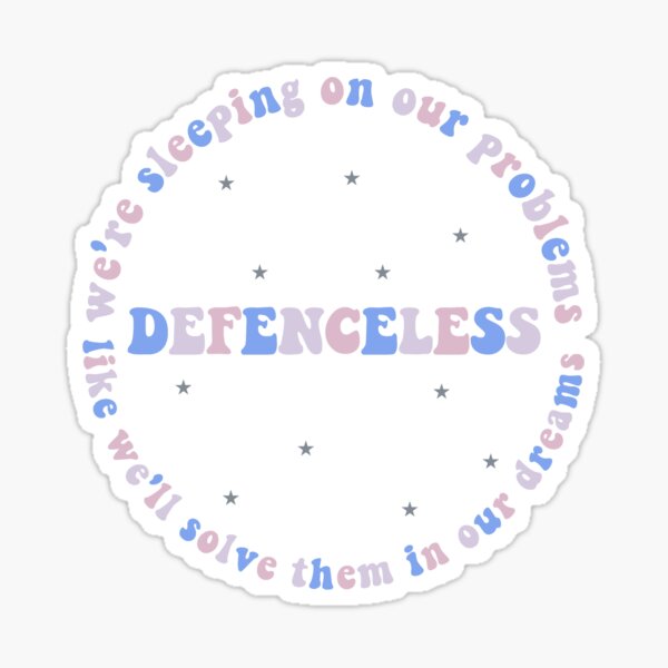 "Defenceless Lyrics Louis Tomlinson, Walls" Sticker for Sale by ...