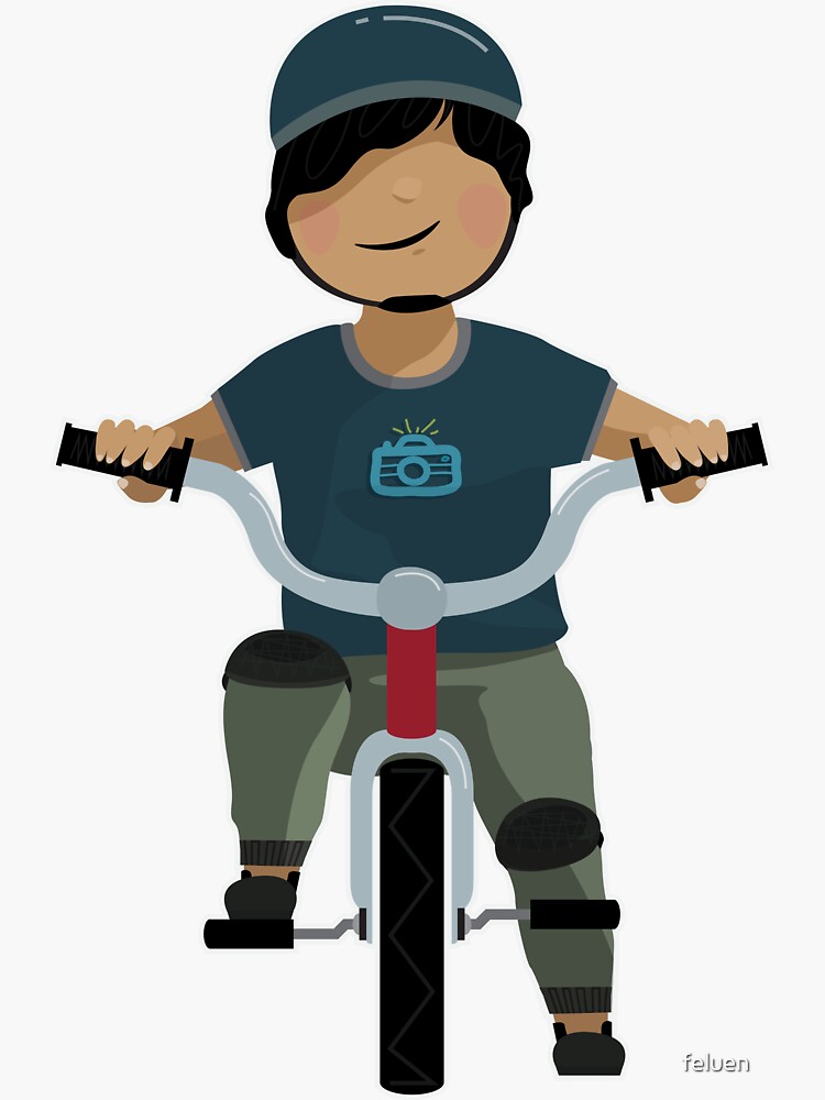 "Bike Rider" Sticker for Sale by feluen | Redbubble