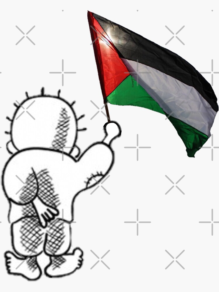"Handala - Free Palestine Symbol" Sticker for Sale by Bododobird ...