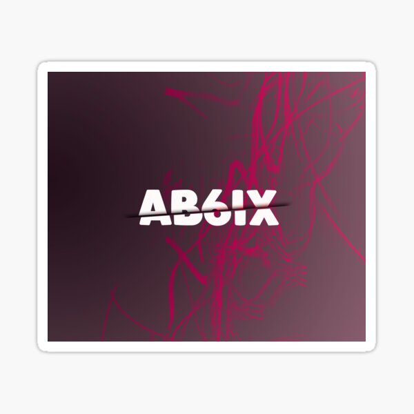 "AB6IX Sliced Text" Sticker for Sale by LeighsDesign | Redbubble