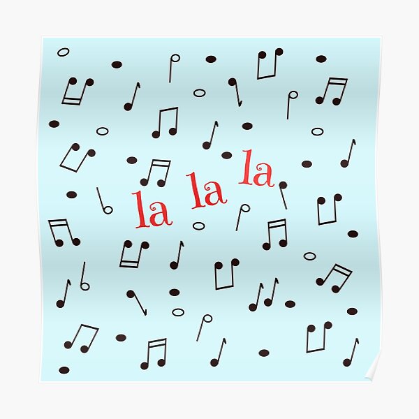 "Musical notes face mask" Poster by designInk | Redbubble