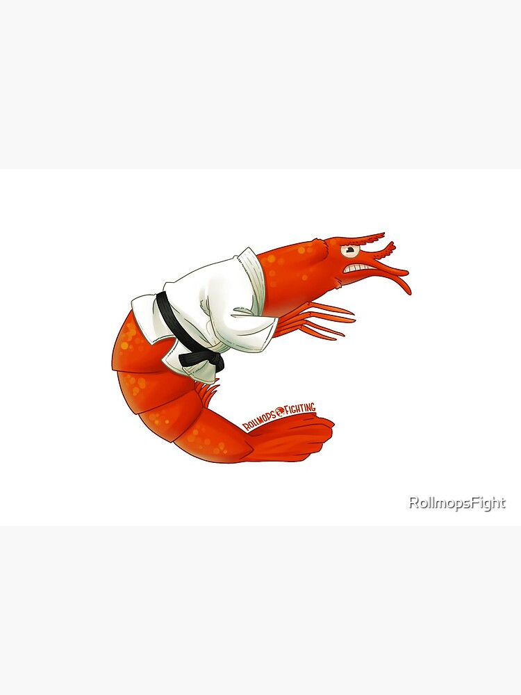 "BJJ Shrimpy Shrimp" Mask for Sale by RollmopsFight | Redbubble