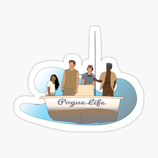 "POGUE LIFE - OBX" Sticker for Sale by rachelbemrose | Redbubble