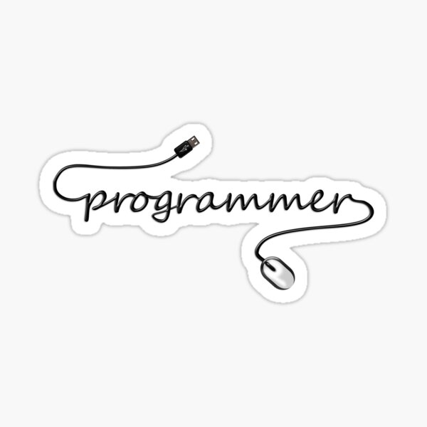 "Programmer" Sticker by gracefullizard | Redbubble