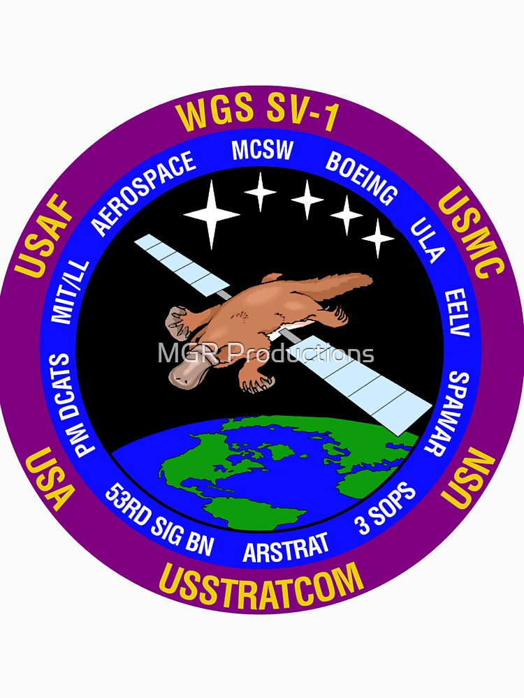 "Wideband Global SATCOM system WGS-1 Logo" T-shirt for Sale by ...