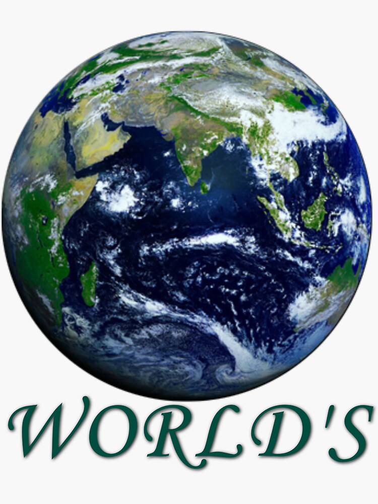 "World map" Sticker by Jk512387 | Redbubble
