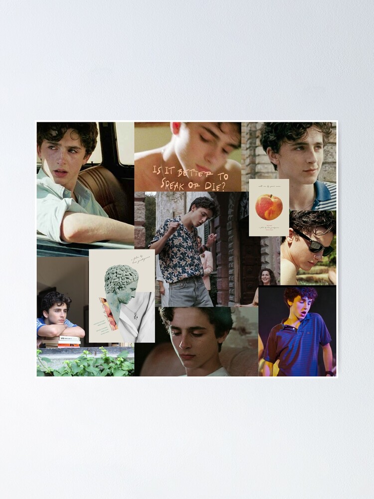 "Timothee Chalamet - Elio Perlman Call Me By Your Name" Poster by ...