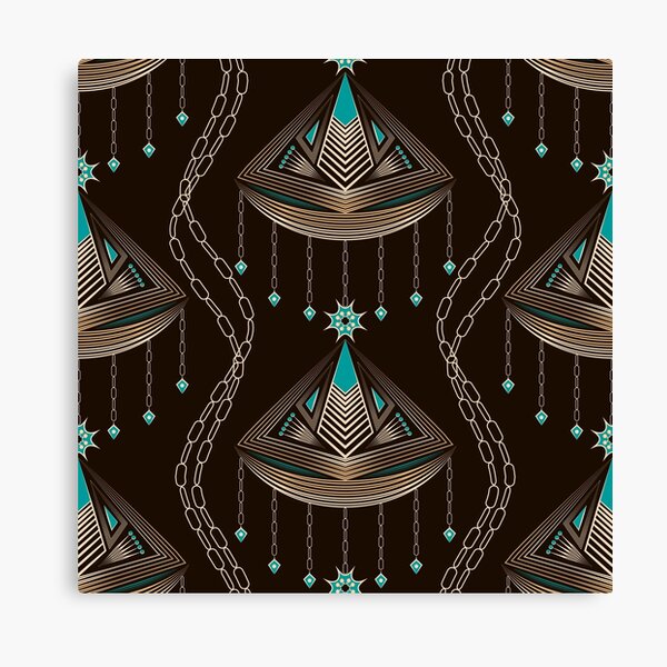 "Seamless beautiful antique bronze pattern vector ornament. Geometric ...