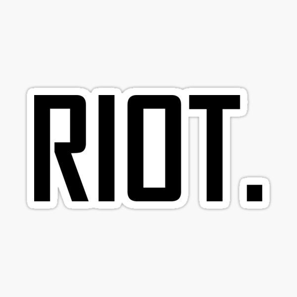 "Always Sunny - RIOT" Sticker for Sale by AB-BRAND | Redbubble