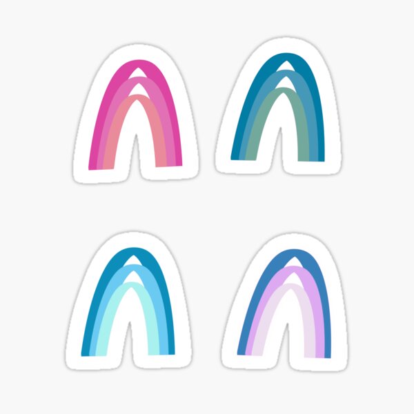 "Mini rainbow sticker pack" Sticker by LindsayDesigns | Redbubble