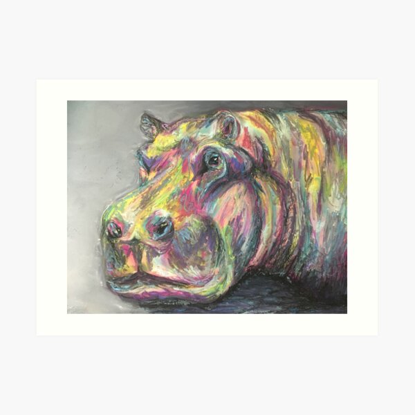 Abstract Hippo Art Prints | Redbubble