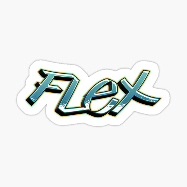"Flex" Sticker by cleverlyelegant | Redbubble