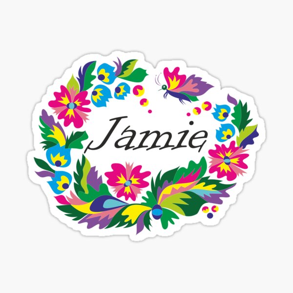 "Jamie" Sticker for Sale by oleo79 | Redbubble