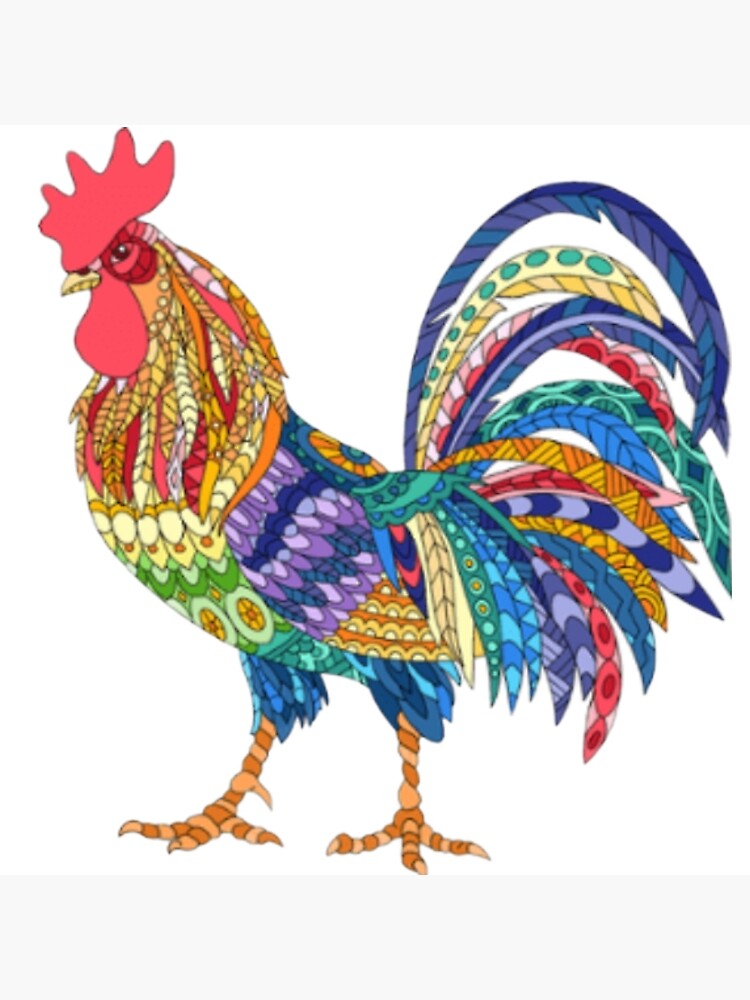 "Colorful hen design " Poster for Sale by GRBcollection | Redbubble
