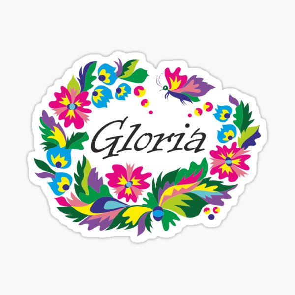 "Gloria" Sticker by oleo79 | Redbubble
