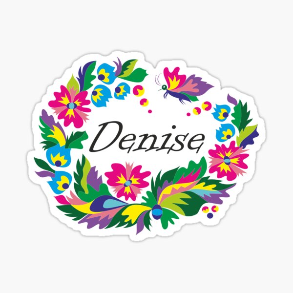 "Denise" Sticker for Sale by oleo79 | Redbubble
