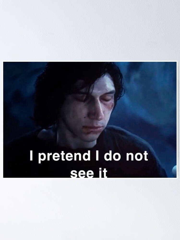 "Adam Driver meme" Poster by Ben-solo-21 | Redbubble