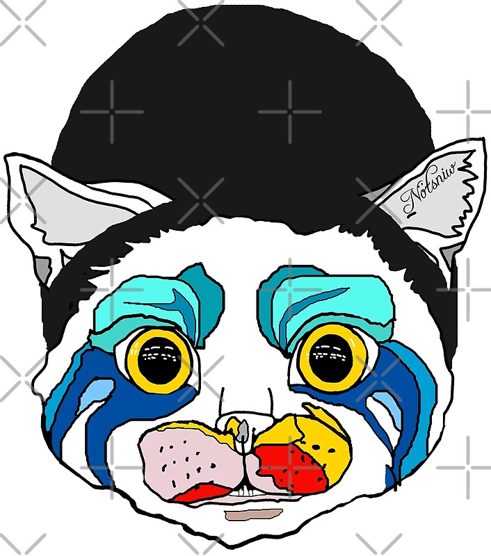 "Lady Meow Meow" by Notsniw Art | Redbubble