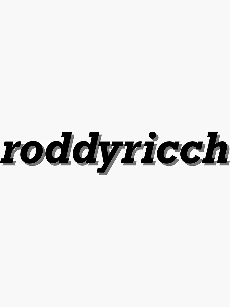 "Simple Roddy Ricch sticker" Sticker by carmoneyyyyyy | Redbubble