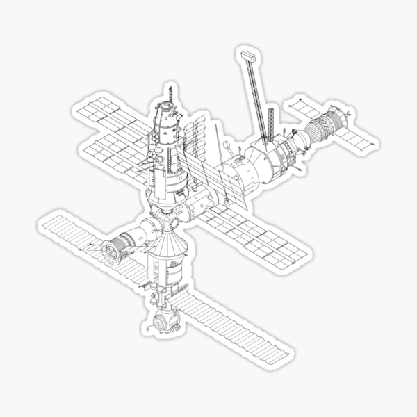 Pencil Drawings Space Station