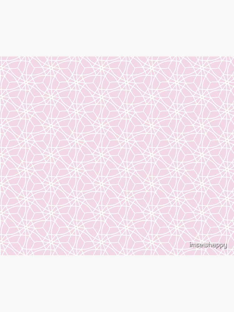 "Geometric flower grid pink" Poster for Sale by imsewhappy | Redbubble