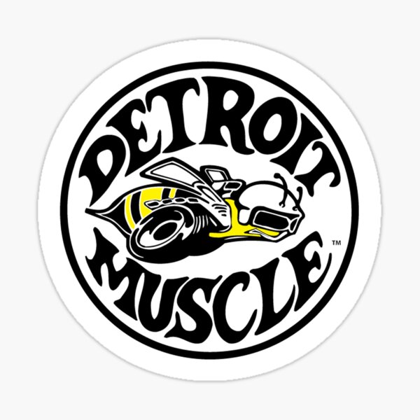 "Detroit Muscle - retro design sticker car decal ornament printed ...