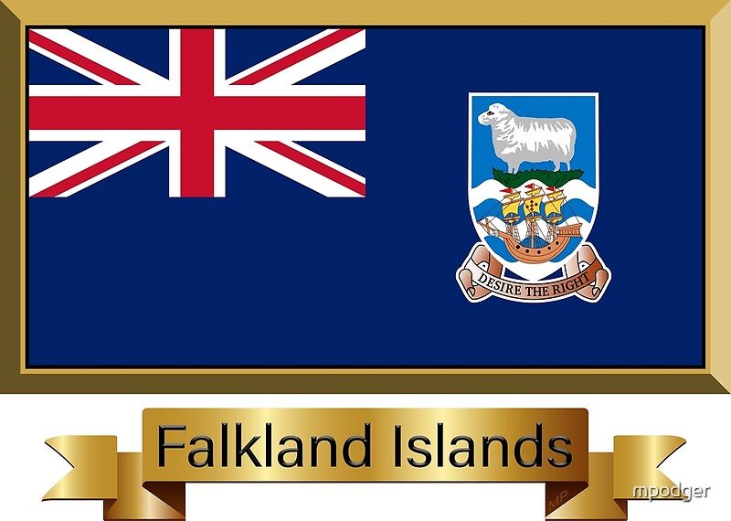 "Falkland Islands Flag Gifts, Stickers & Products - Named" by mpodger ...