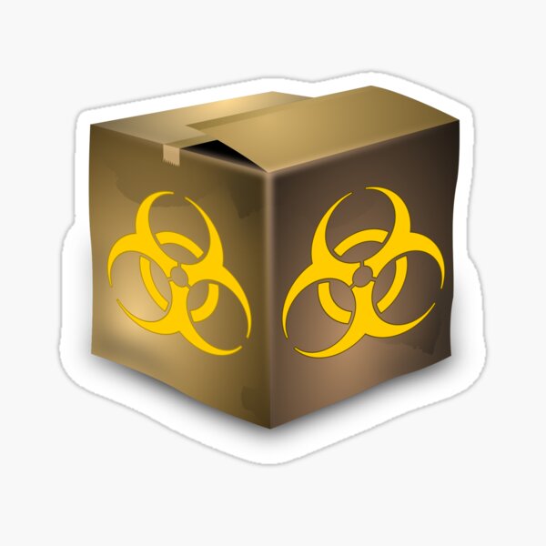 "Bio hazard Box" Sticker for Sale by Reethes | Redbubble