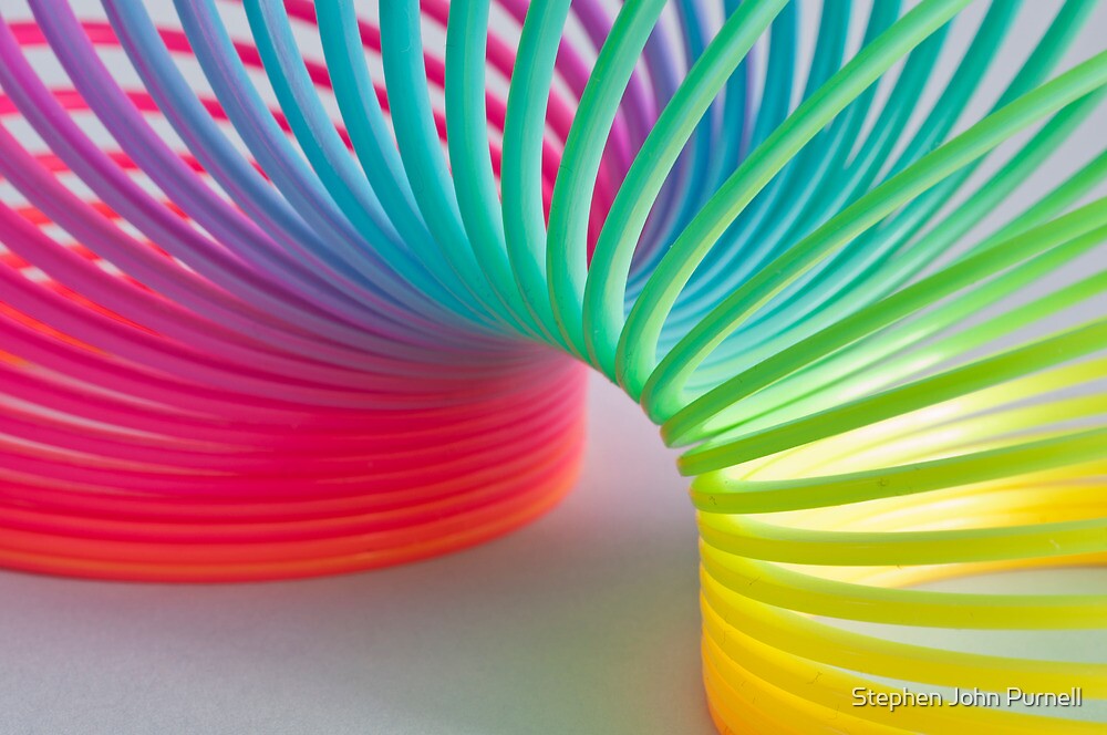 "Rainbow Slinky" by Steve Purnell | Redbubble