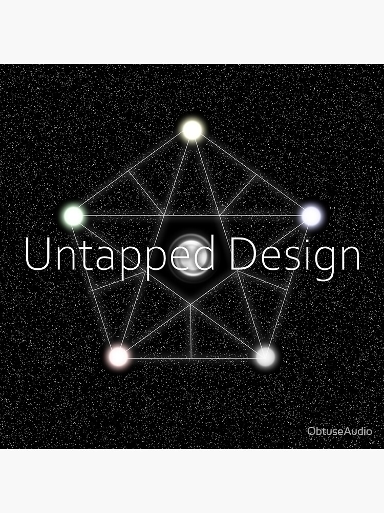"Untapped Design Logo" Sticker for Sale by ObtuseAudio | Redbubble