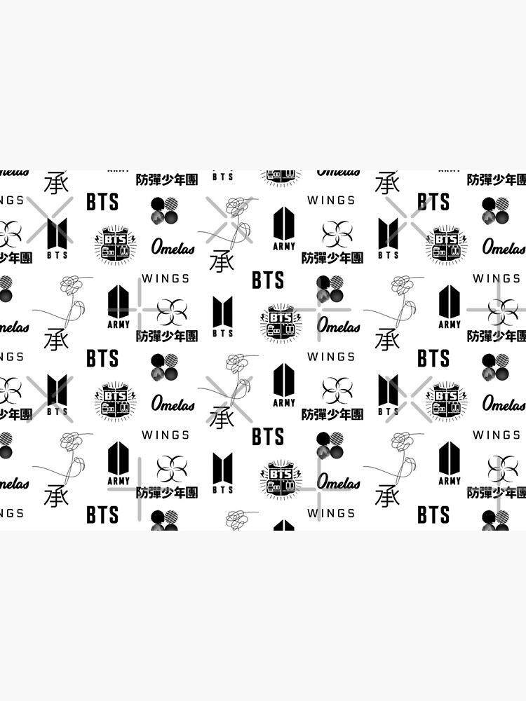 "BTS Pattern" Mask for Sale by madelineblevins | Redbubble