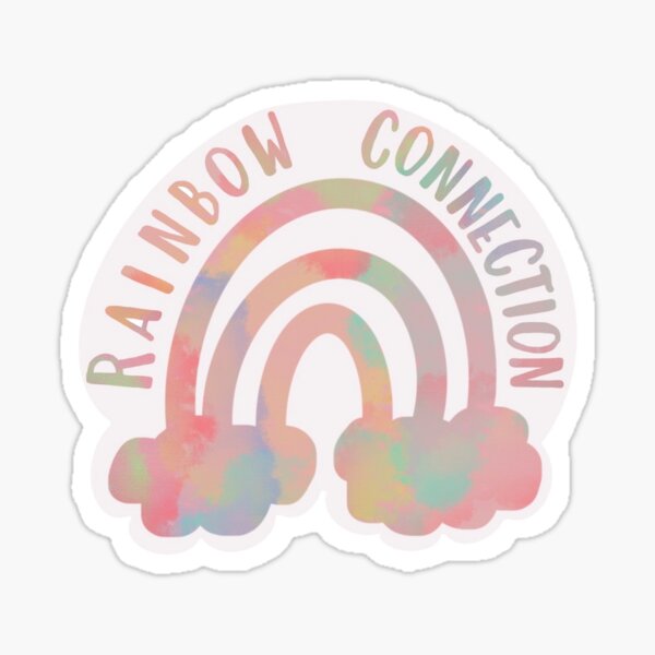 "Rainbow Connection" Sticker by oliviakays | Redbubble