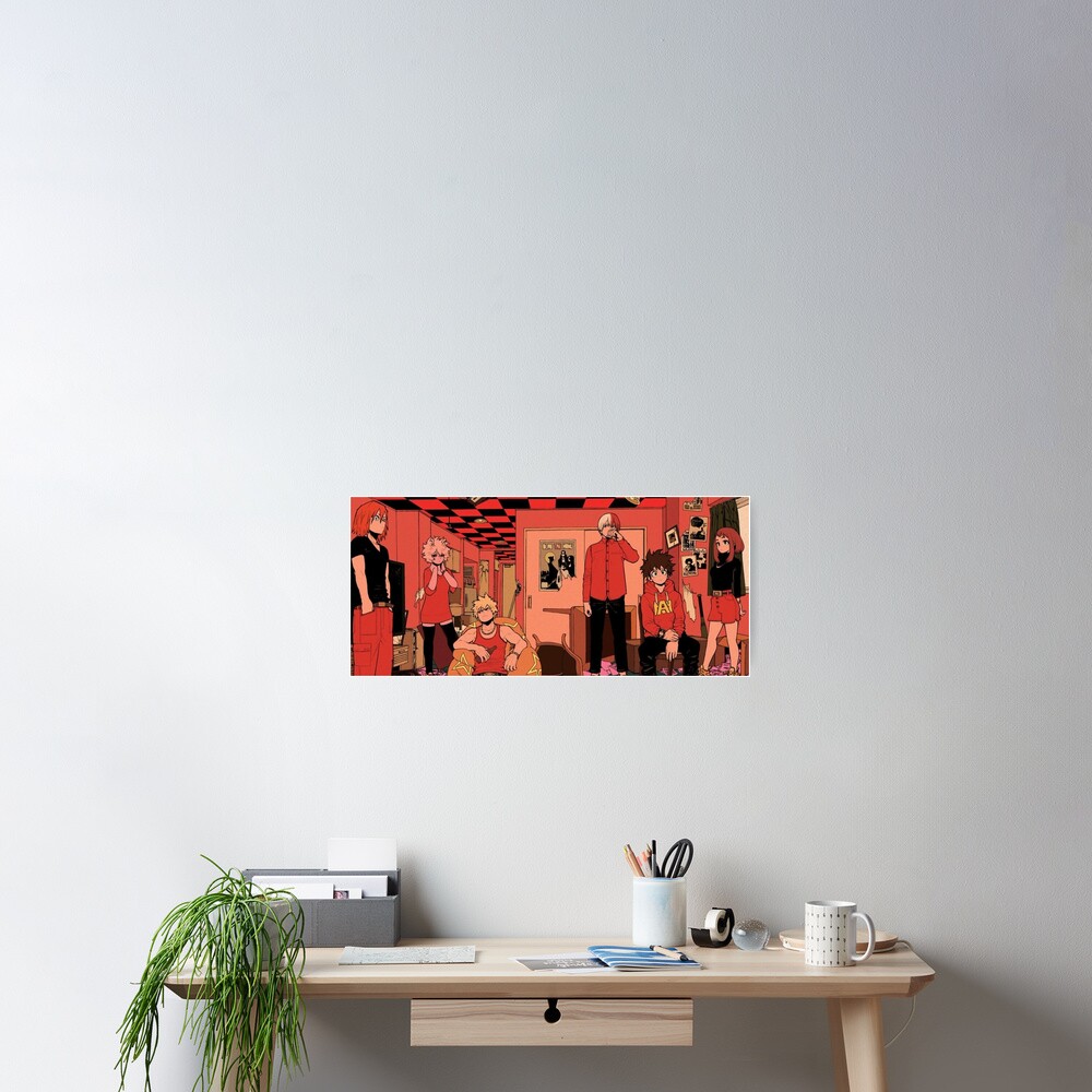 "Retro MHA Full Picture" Poster for Sale by Lumyoss | Redbubble
