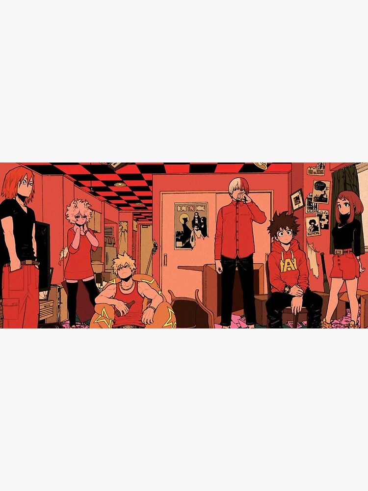 "Retro MHA Full Picture" Poster for Sale by Lumyoss | Redbubble