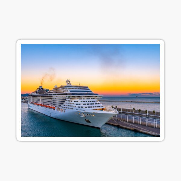 "MSC Fantasia Cruise Ship of MSC Cruises" Sticker for Sale by ...