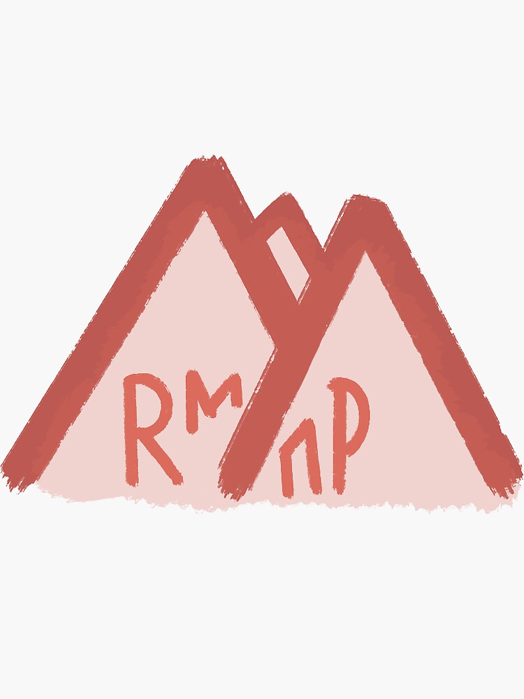 "RMNP red sticker" Sticker by lilliannamather | Redbubble