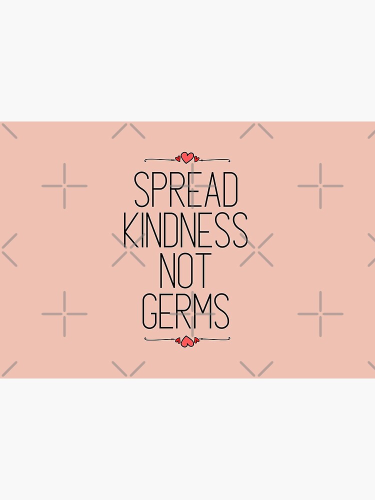 "Spread Kindness Not Germs" Mask for Sale by IntegrityDesign | Redbubble