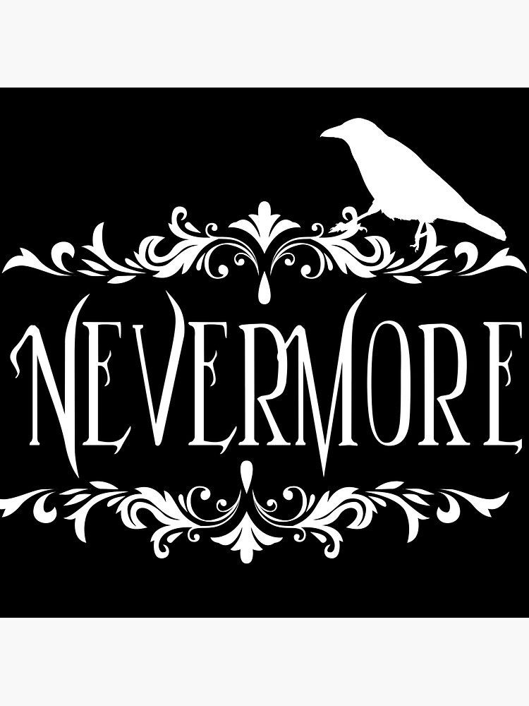"Nevermore" Sticker for Sale by MoonMausoleum | Redbubble