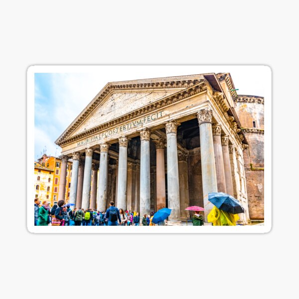"The Pantheon, former Roman temple in Rome, Italy." Sticker for Sale by ...