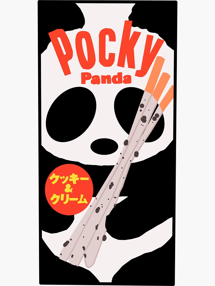 "Panda Chocolate Pocky " Sticker by algueeb | Redbubble