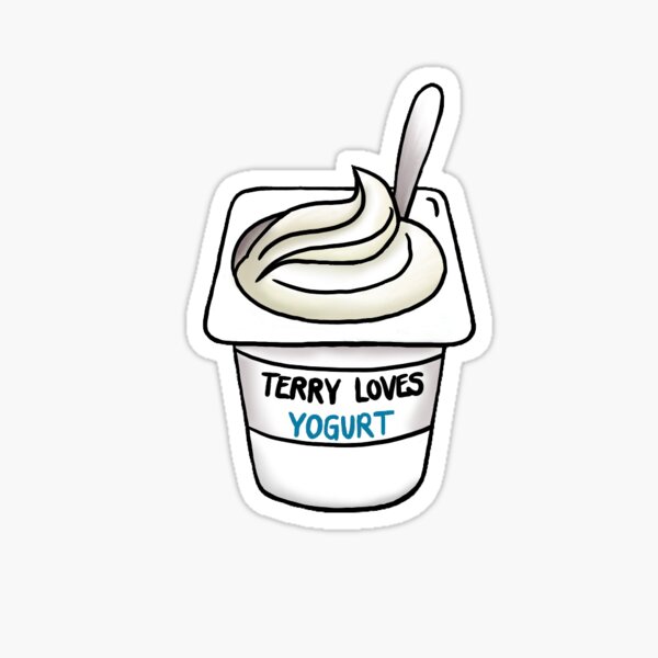 "Brooklyn Nine-Nine Terry loves yogurt" Sticker by JustAWeasel | Redbubble