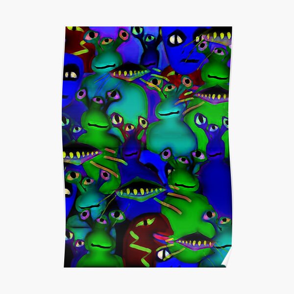 "Aliens Collage" Poster for Sale by bloomingvine | Redbubble